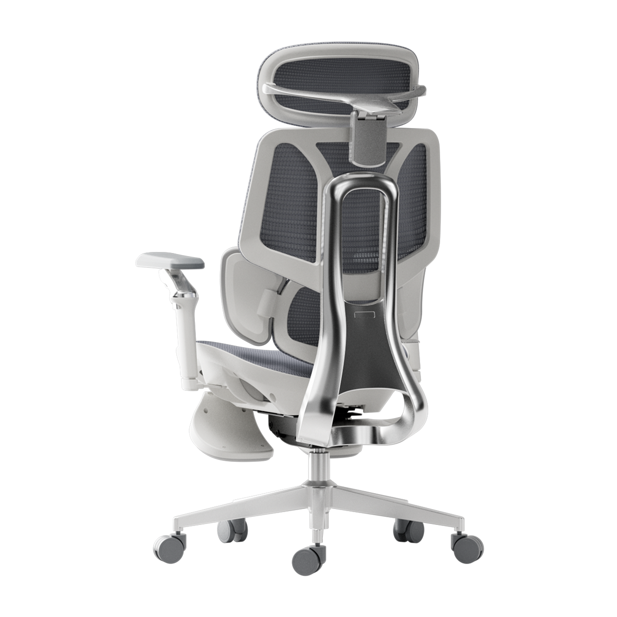 HBADA E3 Office Chair with Footrest 140° Reclining White