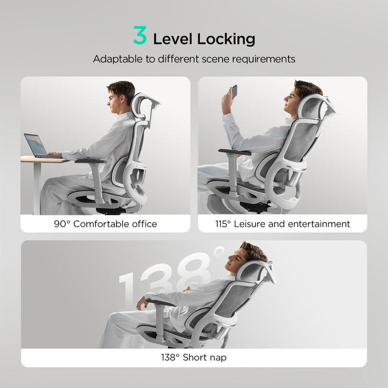 Hbada E2 Pro Ergonomic Office Chair without Footrest